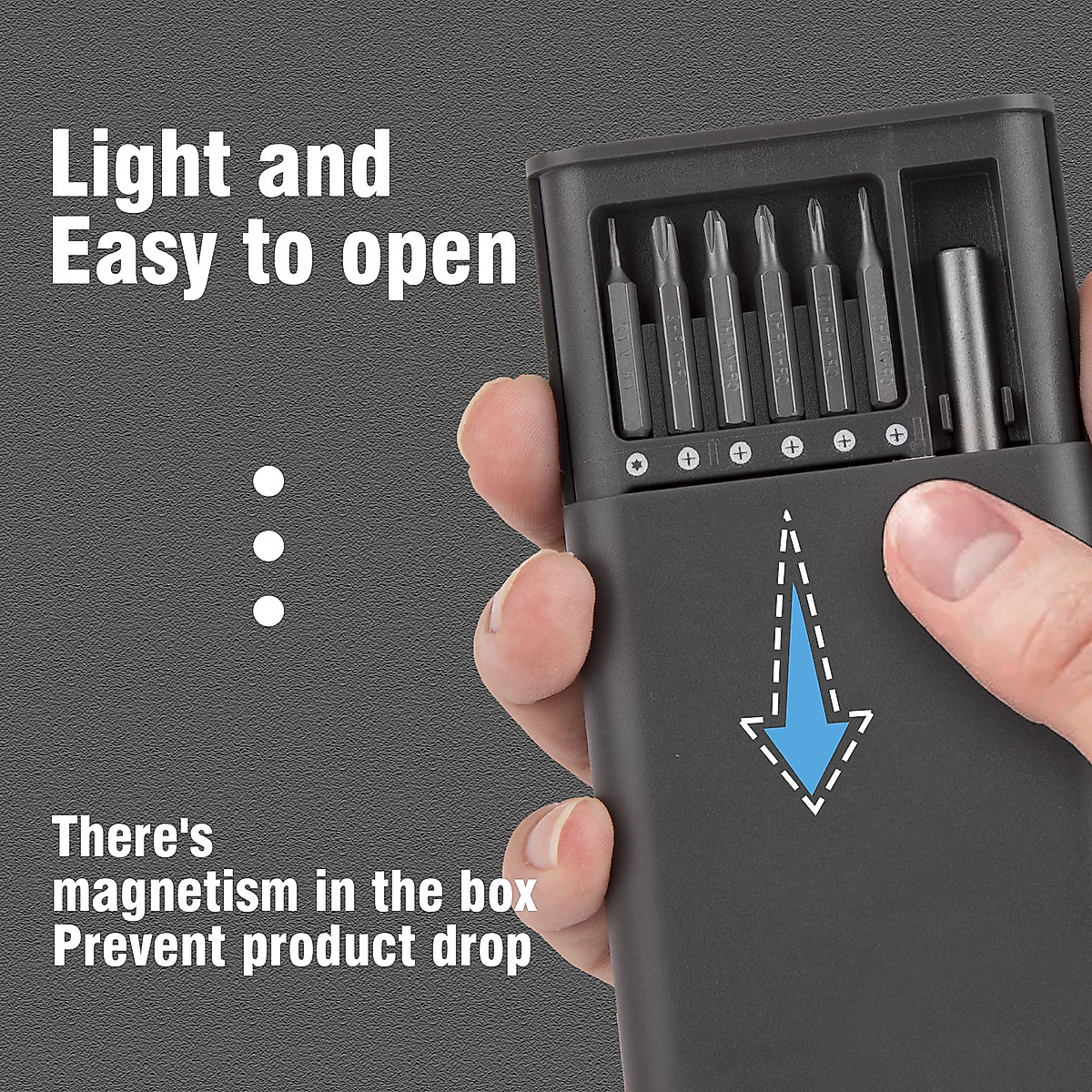 XOOL Precision Screwdriver Set Magnetic, 25 in 1 with 24 Piece Small Screwdriver Set, Mini Pocket Screwdriver kit Magnetic for Computer/Xbox/ PS3/ PS4/ Eyeglass/iphone/Camera/Nintendo/Drone/Watch