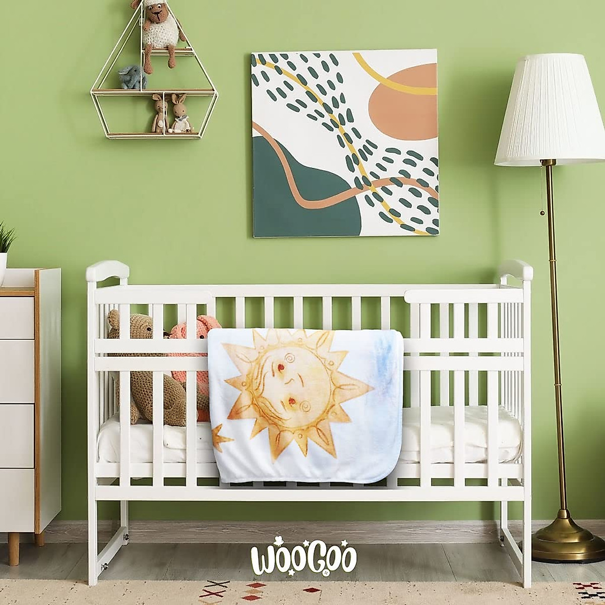 WooGoo Baby Milestone Blanket for Baby Boys and Baby Girls - Soft Premium Fleece - Baby Boy Shower Gifts - Baby Growth Chart - New Born Baby Gifts, Blanket, 40 x 60 Inches (Pink)