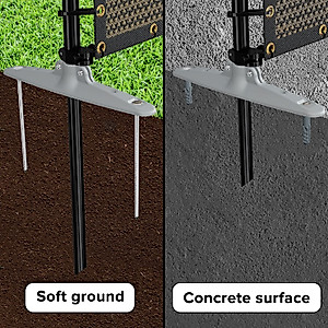 INFRANGE 5'x24' Outdoor Fence Fencing Kit with Poles and Rails Ground Spikes Privacy Fence for Dog Yard Pool Garden Safety Chicken Fence Temporary Painted Iron Pole Brown