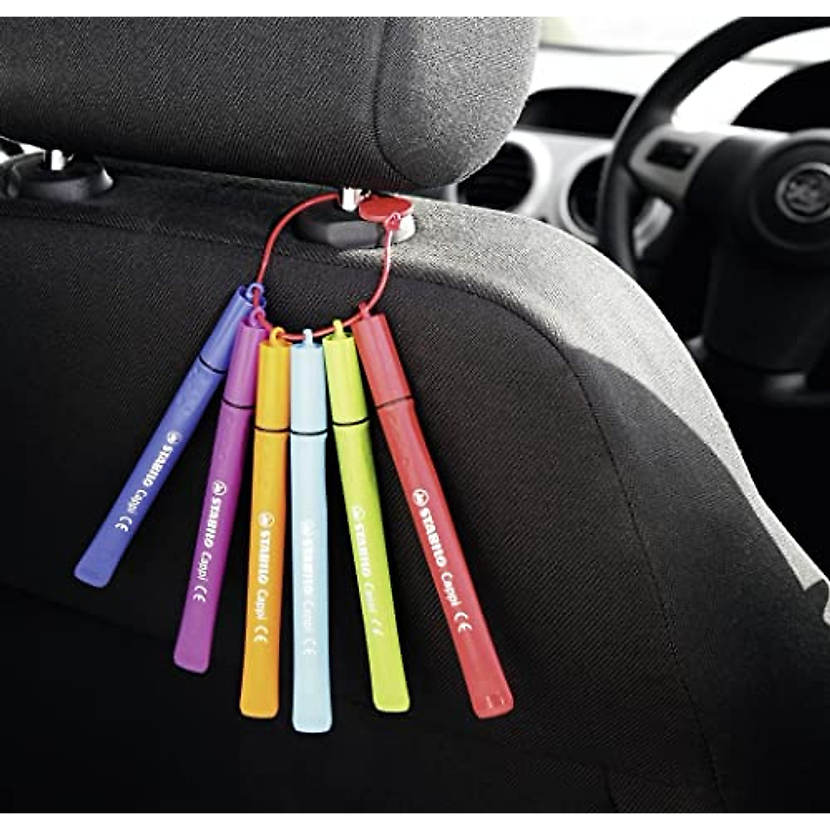 STABILO Cappi Felt-Tip Pen - Wallet of 12 Assorted Colours