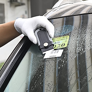 FOSHIO 600PCS Stainless Steel Single Edge Razor Blades, Individually Wrapped Blades for Razor Blade Scraper, Removing Labels, Stickers, Decals, Gasket, Cleaning Glass Stove Top, Window