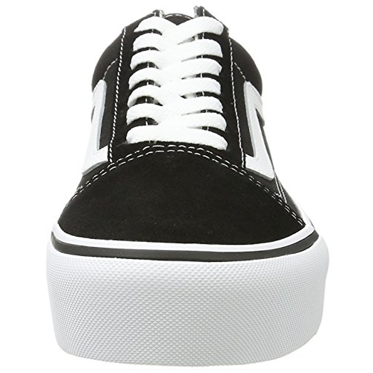 Vans Women's Old Skool Platform Trainers, (Black/White Y28), 8.5 UK 42.5 EU