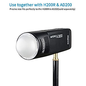 Godox AK-R11 Diffuser Dome for Godox V1 Round Head Flash for Godox AD100Pro / H200R