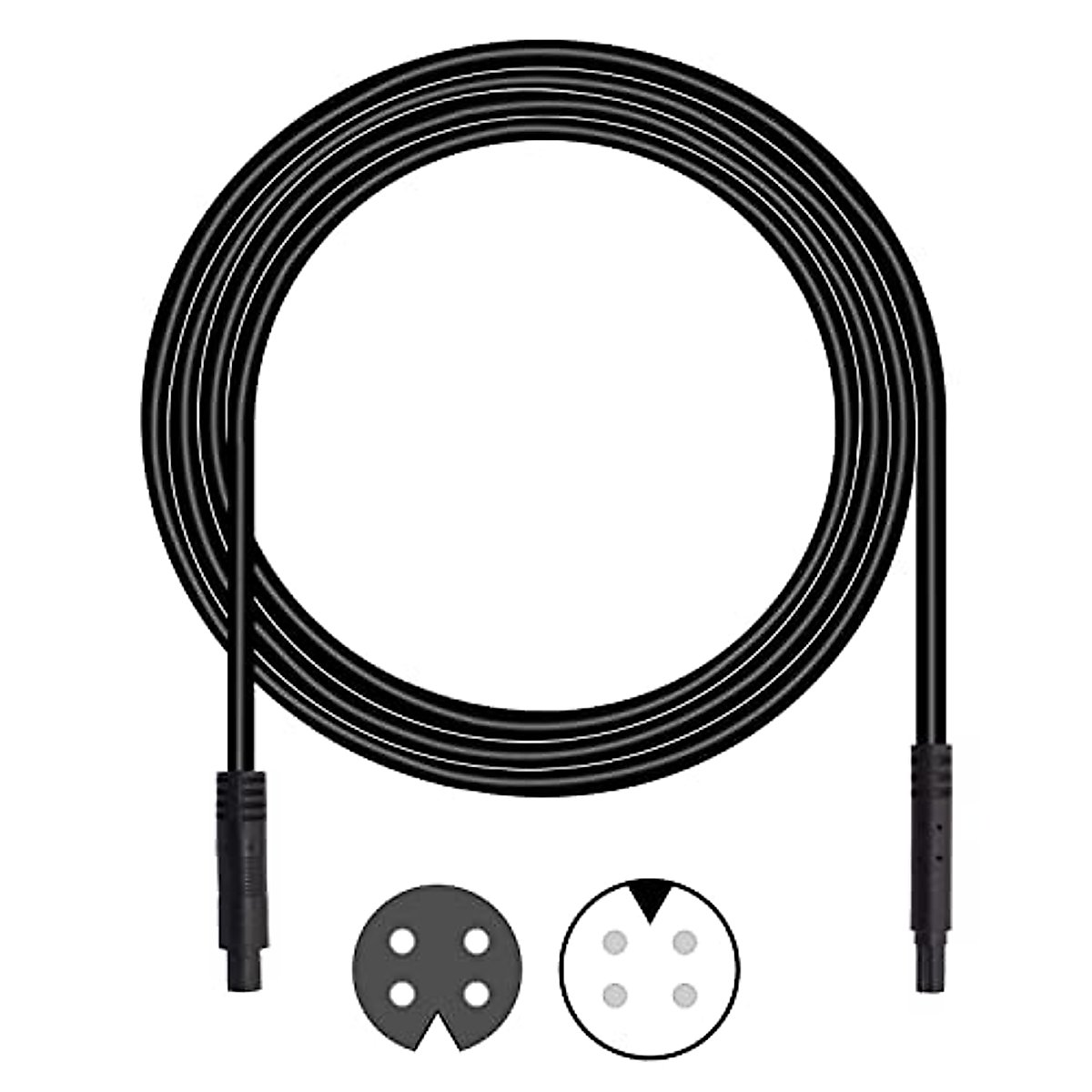 Aienxn 4 Pin 16.5 Ft Dash Cam Rear View Backup Camera Extension Cord for Car Backup Camera, Dash Cam Rear View Camera Q-054-16.5