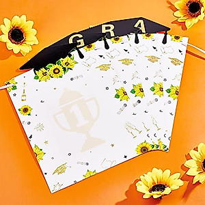 Sunflower Graduation Party Decorations 2023, Sunflower Congrats Grad Photo Banner, Class of 2023 Picture Banner Sign Photo Props for High School College Graduation Party Supplies 2023