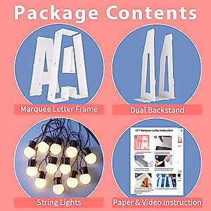 4FT Marquee Light Up Letters A, Big Marquee Letter for Graduation Baby Shower Birthday Engagement Wedding Marry Me Party Decor