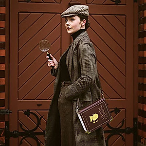 Well Read Co Crossbody Purse Handbag for Book Lovers - Sherlock Holmes, Vegan Leather, Large