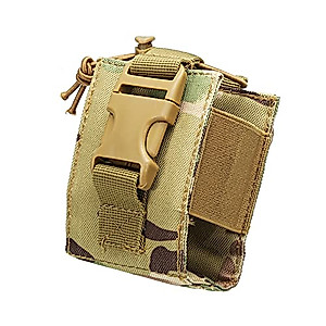 MECCANIXITY Radio Case Pouch Radio Holder Protective Covers Nylon Holder Carry Bag Red Blue for Two Ways Walkie Talkie Adjustable Storage