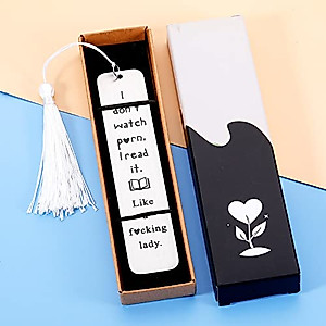 Funny Bookmarks for Women Friend Gifts, Friend Christmas Gifts for Women, Friend Birthday Gifts for BFF Her Spicy Reader Book Club Gifts, Female Friend Valentines Day Gifts, Book Lovers Gifts