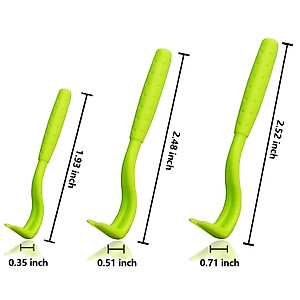 3 Sizes Tick Removal Tool for Dogs, Cats and Humans Plastic Tick Puller Tick Grabber Entire Head & Body Pain-Free (1 Pack)