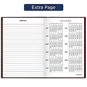 AT-A-GLANCE 2023 Daily Diary, Standard Diary, 5-1/2" x 8", Small, Hardcover, Red (SD38713)