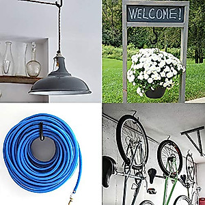 MCIGICM Heavy Duty Bike Hook: 4 Pack Small Size Perfect Hooks | Hangers for Garage Ceiling and Wall Bicycle Storage and Hanging Screw in Bike Storage Hanger