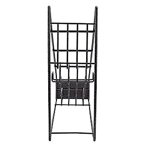 Stainless Steel Wire Wine Bottle Holder, 4 Compartments Syrup Bottle Holder, Wire Spice Rack Countertop for Home, Kitchen