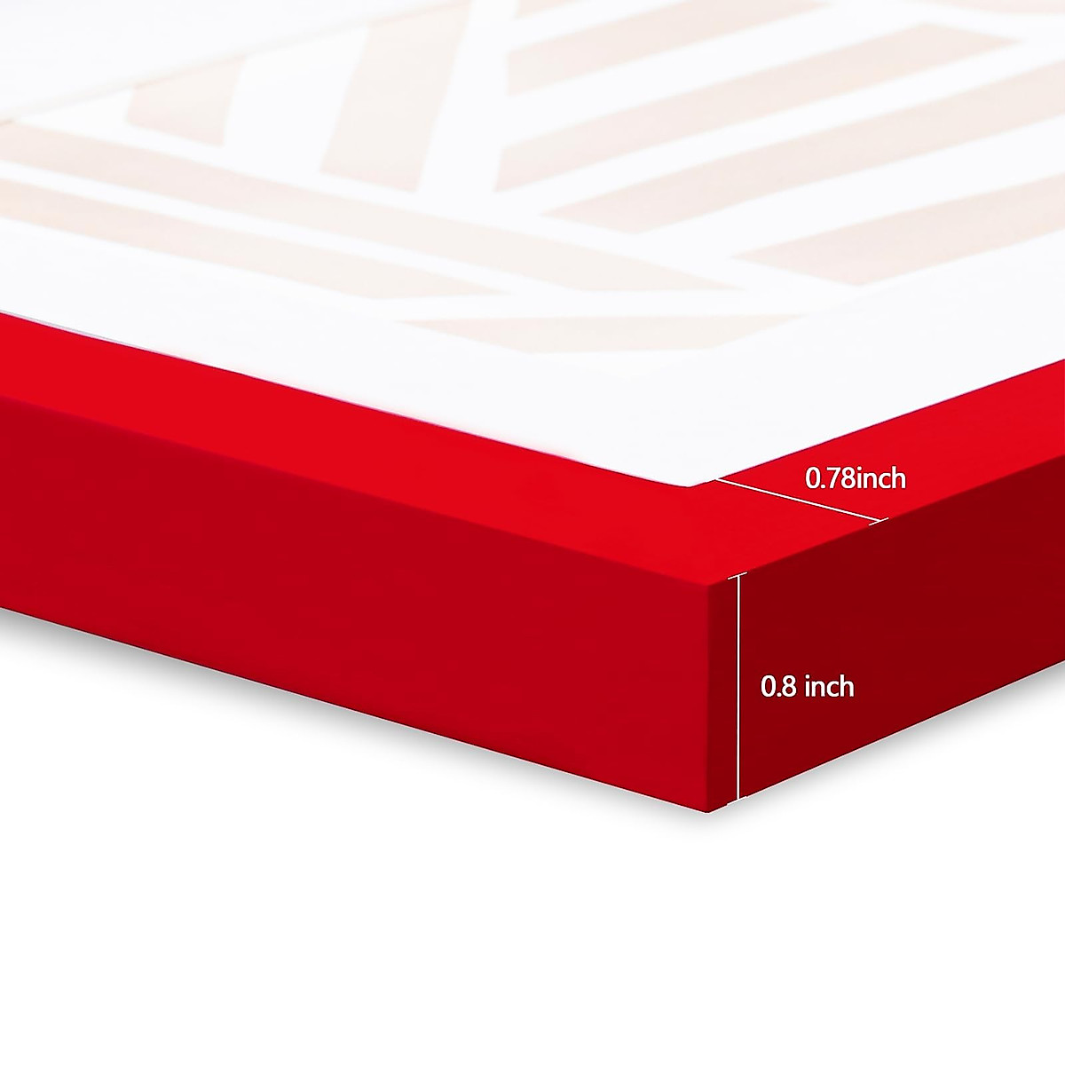 eletecpro 11x14 Picture Frame 4 Pack Made of Solid Wood and Strong Real Glass, Displays 8x10 and 8.5x11 Photos with Mat or 8x11 without Mat, Room Decor for Wall and Tabletop, Gallery Gifts Red