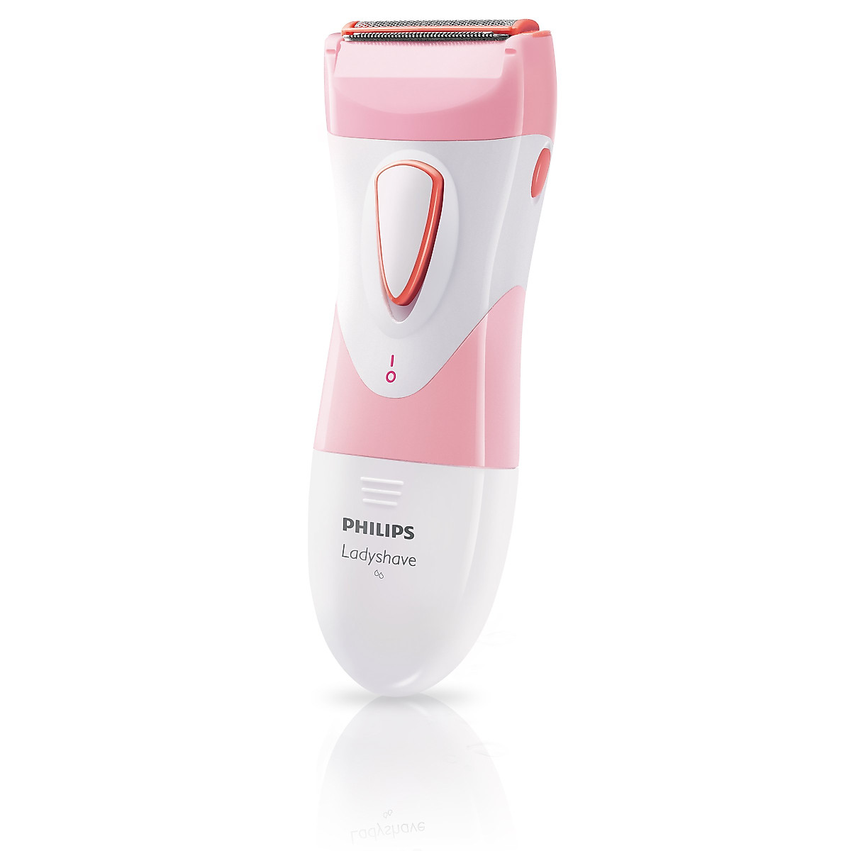 Philips Beauty SatinShave Essential Women's Wet & Dry Electric Shaver for Legs, Cordless, Pink and White, HP6306/50