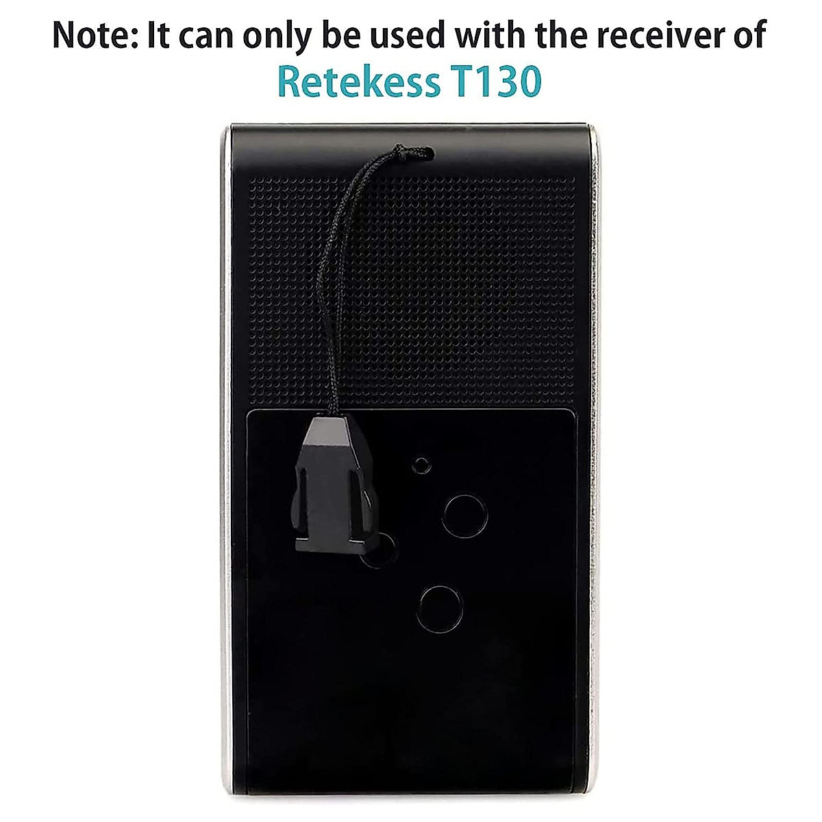 Retekess Case of 2 Transmitter 15 Receivers, T130 Wireless Tour Guide Transmitter with Lavalier Microphone, Simultaneous Interpreting for Training, Teaching, Factory