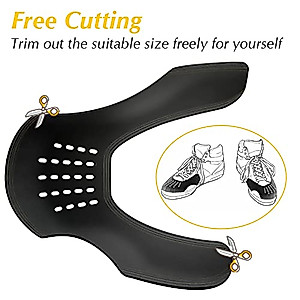 GORYGOLD 6 Pairs Crease Protector for Sneaker Shoes, No Crease Shoe Inserts Anti Crease Decreaser Guard, Women Size 7-12