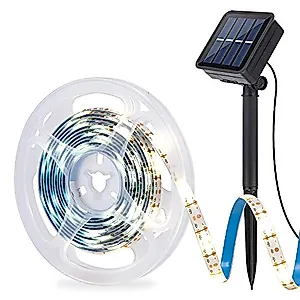Solar Lights LED Strip Outdoor String Lights Waterproof 10ft Garden Path Deck Christmas Decorative Lighting