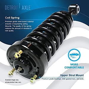 Detroit Axle - 14pc Front Suspension Kit for 4WD 2005-2008 Ford F-150, 2006-2008 Mark LT 2 Upper Control Arms with Ball Joints 2 Lower Ball Joints 2 Struts Replacement 2 Sway Bars 4 Tie Rod 2 Boot