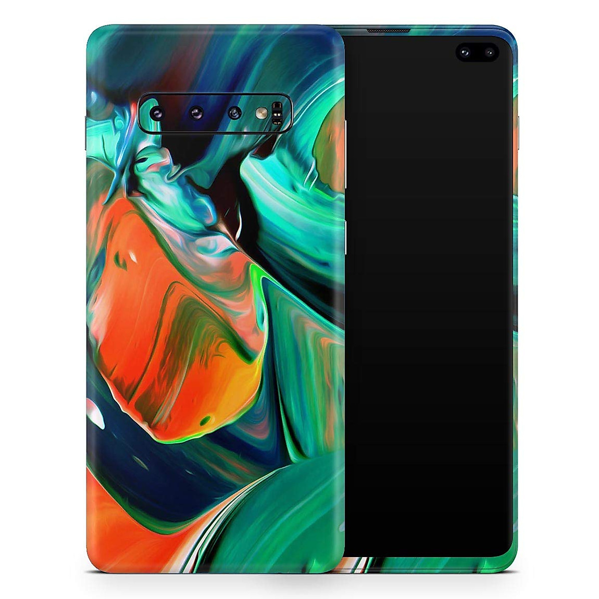 DesignSkinz Blurred Abstract Flow V47 Protective Vinyl Decal Wrap Skin Cover Compatible with The Samsung Galaxy S20 (Screen Trim & Back Glass Skin)