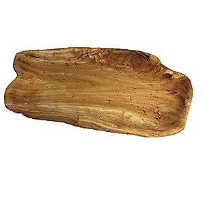 Greener Valley Hand-Crafted Root Wood Live Edge Platter (Medium-Large - 17-19")