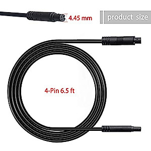 YiePhiot Extension Cord Dash Cam Backup Camera Rear View Mirror Camera Recorder Cable (4-pin 6.5ft / 2m)