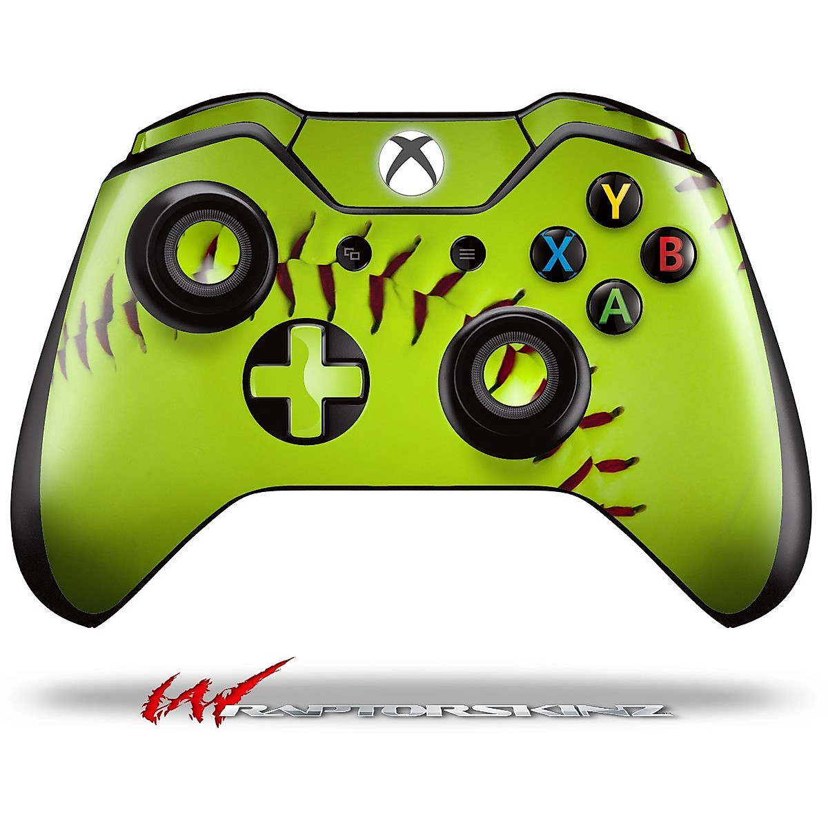 WraptorSkinz Decal Style Vinyl Skin Wrap compatible with XBOX One Original Wireless Controller Softball - (CONTROLLER NOT INCLUDED)