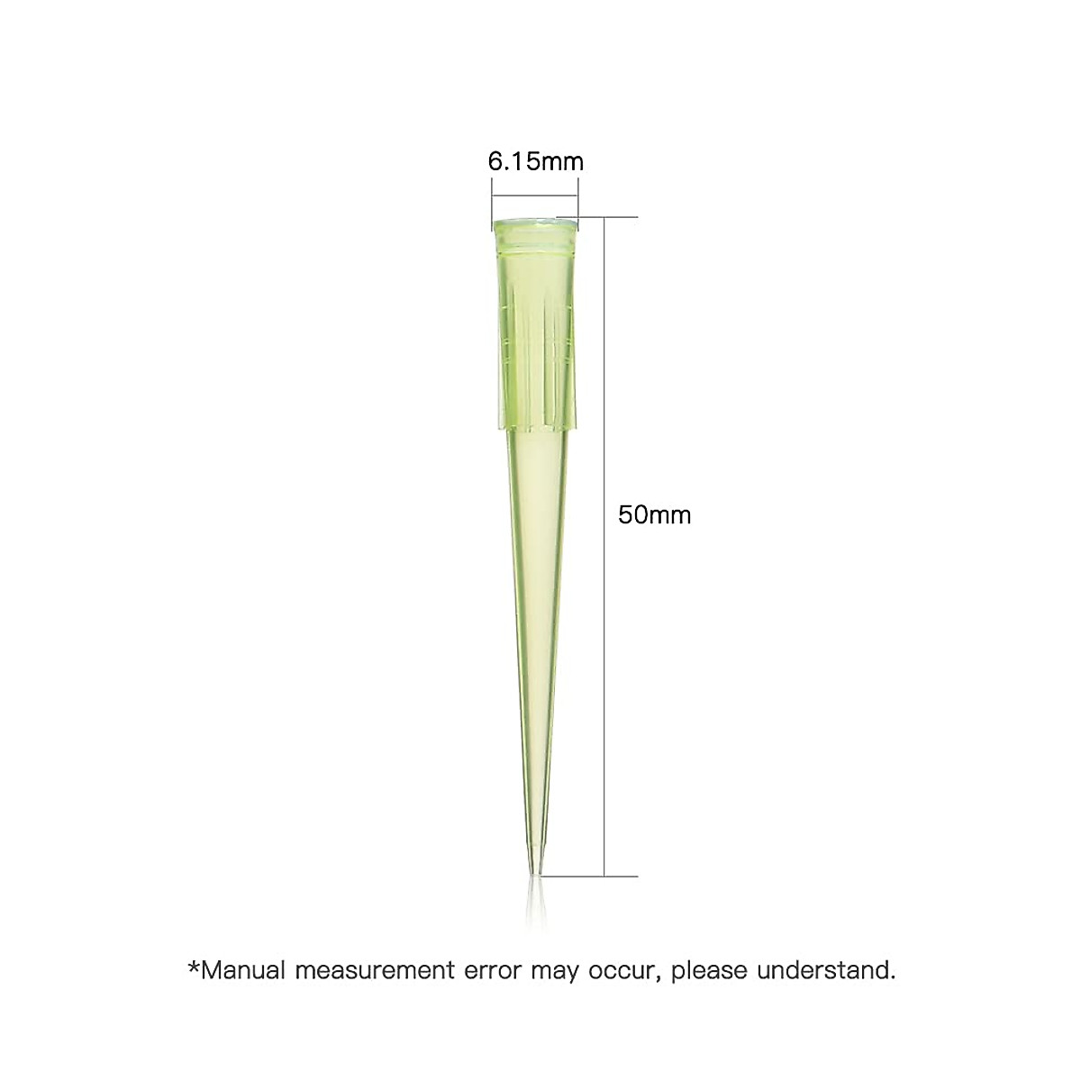 ULAB Single Channel Pipettor with Pipette Tips Offered, 1pc of Adjustable Volume Micro Pipette with Vol.Range.20-200μl, 1000pcs of Vol.200μl Pipette Tips in Yellow Color, ULH1020