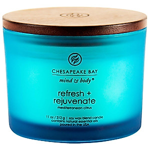 Chesapeake Bay Candle PT41327 Scented Candle, Refresh + Rejuvenate (Mediterranean Citrus), Coffee Table