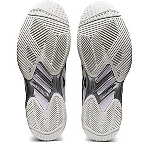 ASICS Men's Solution Speed FlyteFoam 2 Tennis Shoes, 10.5, White/Black