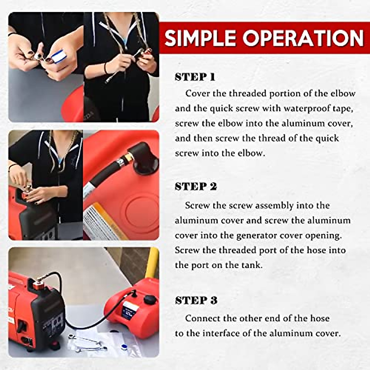 Replacement for HND1.2CS Single System Clam Kit Fit for Honda EU1000i & EU2000i Generators Single System Clam Assembly