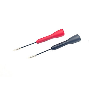 6Pcs 2mm to 1mm Test Probes Pins, Insulation Piercing Needle Pin Non Destructive Multimeter Test Probe 600V 10A for tl71 tl75 Multimeter