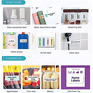 OFFNOVA 2.25" x 2.25" Thermal Direct Labels, Roll of 1500 Stickers Labels for Barcode, Address, with Perforation, Compatible with Rollo, Permanent Adhesive, White