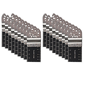 HIFROM (Pack of 18 Bi-Metal Oscillating Multitool Quick Release Saw Blades Compatible with Fein, Porter Cable, Bosch, Dremel, Craftsman Multi Tools ¡