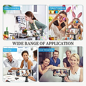 Jisile Wireless Microphone for iPhone iPad, Professional Wireless Lavalier Microphone for Video Recording, Clip On Lapel Mic for Podcast/YouTube/Interview/Vlog/Presentation/Facebook Live