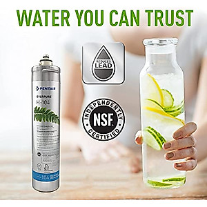 Pentair Everpure H-104 Quick-Change Filter Cartridge, EV961211, For Use in Everpure H-104 Drinking Water System, 1,000 Gallon Capacity, 0.5 Micron