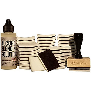 Ranger Blending Tool Set - Ink Blending Tool with 2 Foams, 48pc Replacement Foam Squares, and Alcohol Blending Solution
