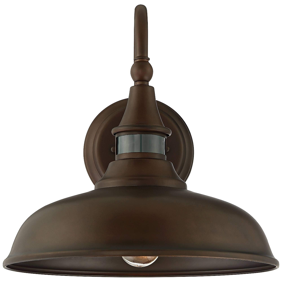 John Timberland Gough Rustic Farmhouse Outdoor Barn Light Fixture Bronze 12 1/2" Dusk to Dawn Motion Sensor for Exterior House Porch Patio Outside Deck Garage Yard Front Door Garden Home