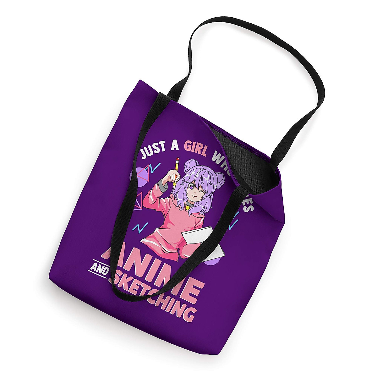 Just A Girl Who Loves Anime and Sketching Drawing Art Tote Bag