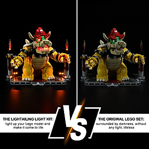 LIGHTAILING Light for 71411 The Mighty-Bowser - Led Lighting Kit Compatible with Building Blocks Model - NOT Included The Model Set