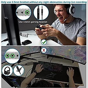 Gaming Video Capture Card 4K/2K/1080P 120 FPS & HDR Passthrough, NV12 Near-Zero Latency, Certified for OBS, USB 3.0, Plug & Play, Record & Stream with PC, PS5, PS4,Xbox, Switch