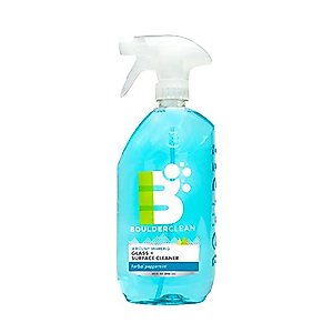 Boulder Clean Glass + Surface Cleaner, Herbal Peppermint, 28 oz Bottle