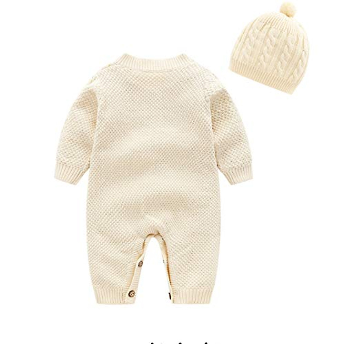 Mornyray Newborn Baby Girls Boys Sweater Jumpsuit Winter Knit Romper Clothes