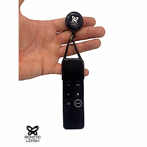 Remote Leash - Retractable Remote Leash, Holder and Mount for Apple TV 4k/4th/5th Generation and Amazon Fire TV Stick remotes | Not for Older Apple TV remotes