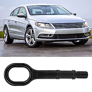 Car Tow Hook, Universal Metal Racing Towing Tow Hook, 1T0 805 615A Compatible with CC 2009-2018 Eos 2007-2017 R32 Rabbit 2006-2014, Bumper Trailer Ring