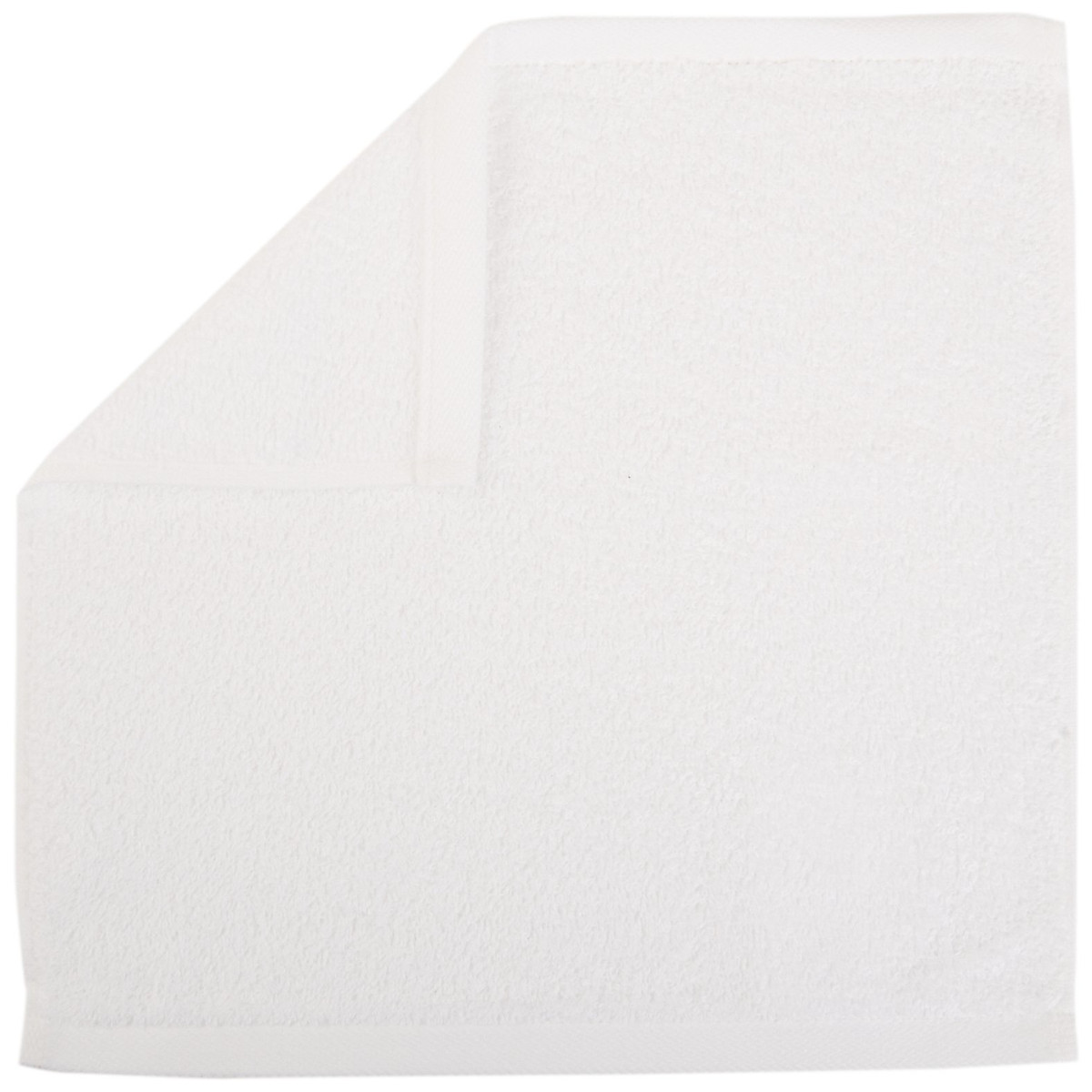 Amazon Basics Fast Drying, Extra Absorbent, Terry Cotton Washcloths - Pack of 60, White, 12 x 12-Inch