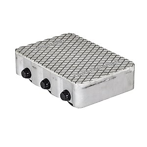 Vestil VPRDO-6 Cast Aluminum Propel Dolly, 9000 lbs Capacity, 12-1/2" Length x 8-1/2" Width Deck, 4-1/4" Overall Height