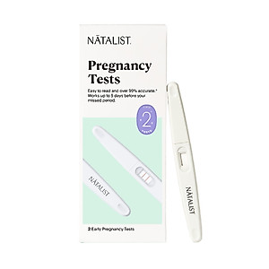Natalist Pregnancy Tests Early Home Detection Kit for Women - Rapid Clear & Accurate Results Help Ease Your Mind up to 5 Days Before Expected Period - 2 Count (1)