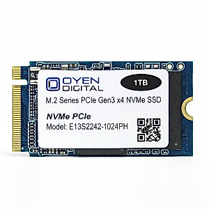 Oyen Digital 1TB M.2 2242 NVMe PCIe 3D TLC SSD Solid State Drive