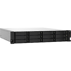 QNAP TS-1232PXU-RP-4G 12 Bay High-speed SMB Rackmount NAS with two 10GbE and 2.5GbE Ports, Redundant PSU